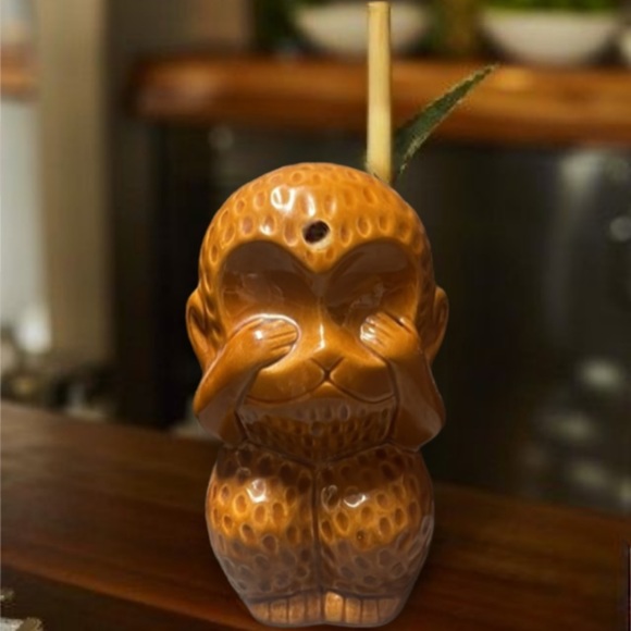 Dining | Vintage See No Evil Tiki Monkey Mug | Poshmark